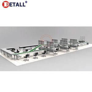 ESD Workbench with ESD Conveyor Belt: Optimize Your Electronic Assembly.