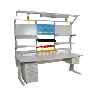 Double ESD Workbench With Cabinet - Detall-ESD