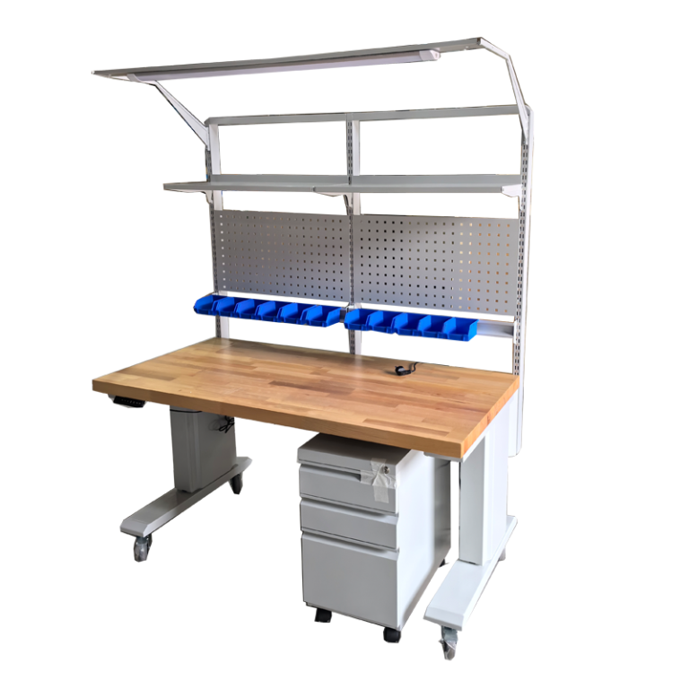 DETALL Heavy-Duty Electric Adjustable Workbench | Boost Industrial ...