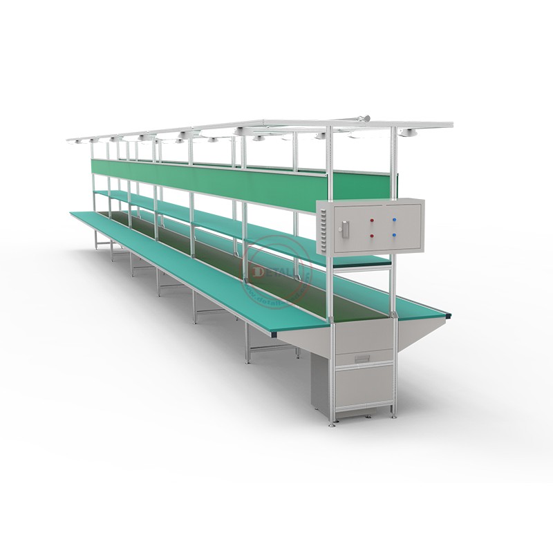 ESD Conveyor Workstation with Overhead Structure